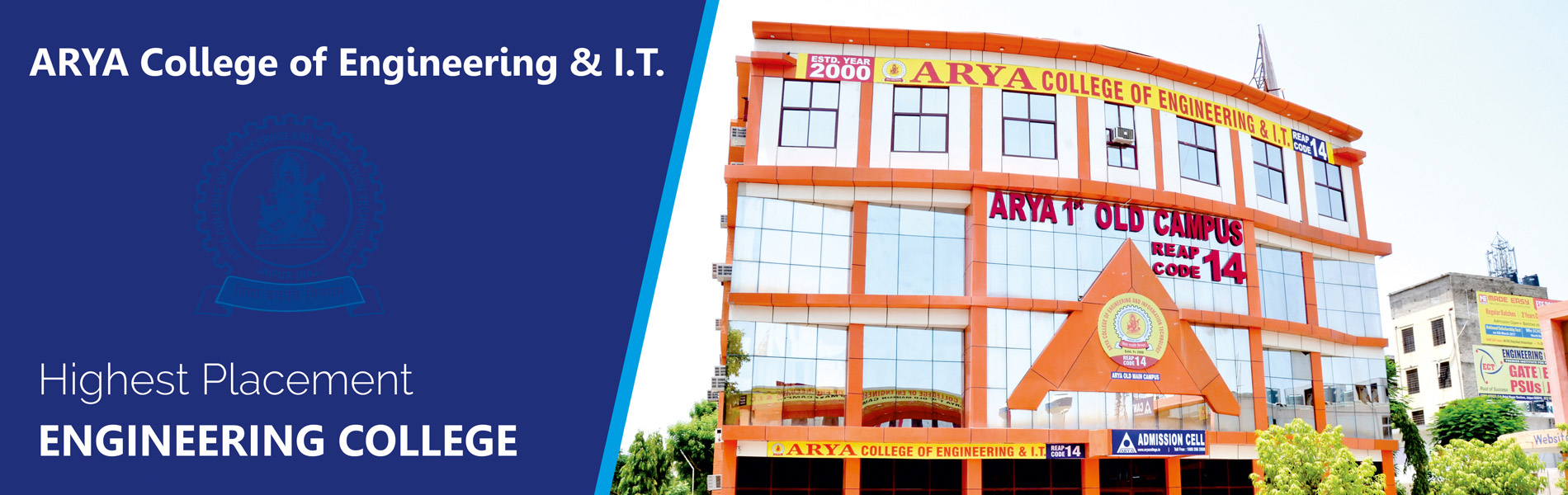 Arya College has the highest placements in top engineering colleges