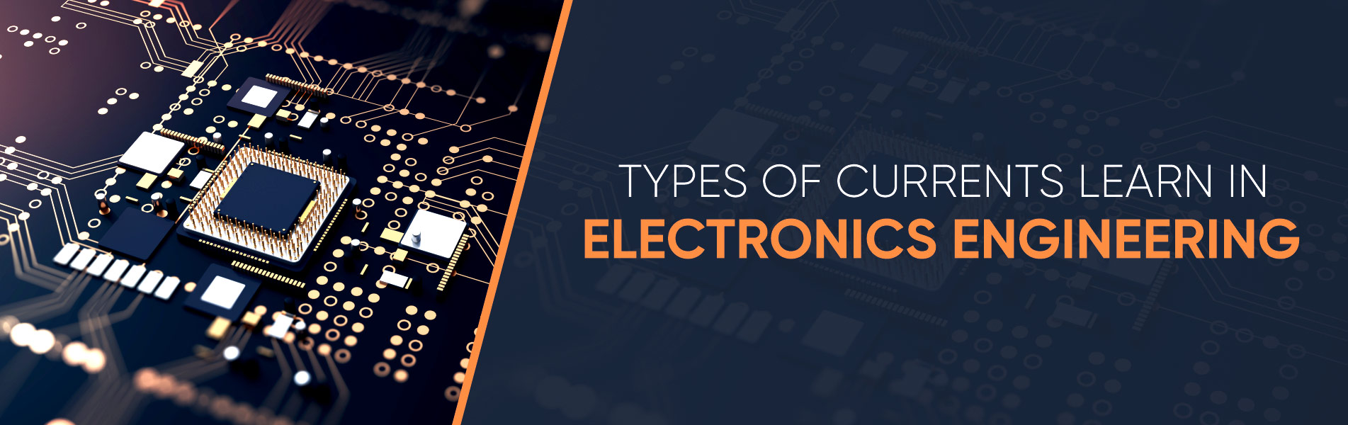 How many types of currents, we learn in electronic engineering?